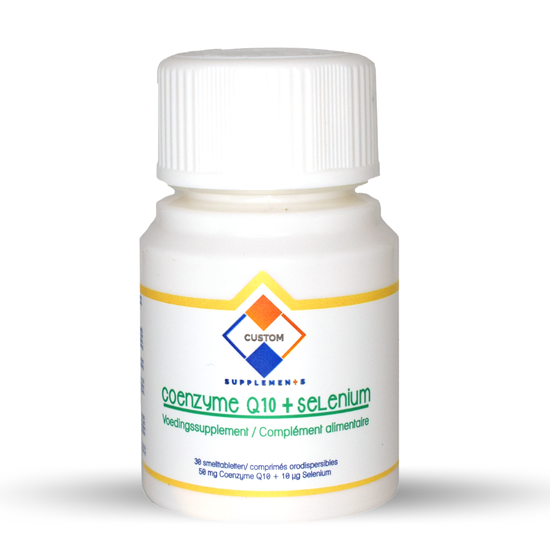 Custom Supplements® 50 mg Coenzym Q10+10 mcg Selenium Orodispersible T ...